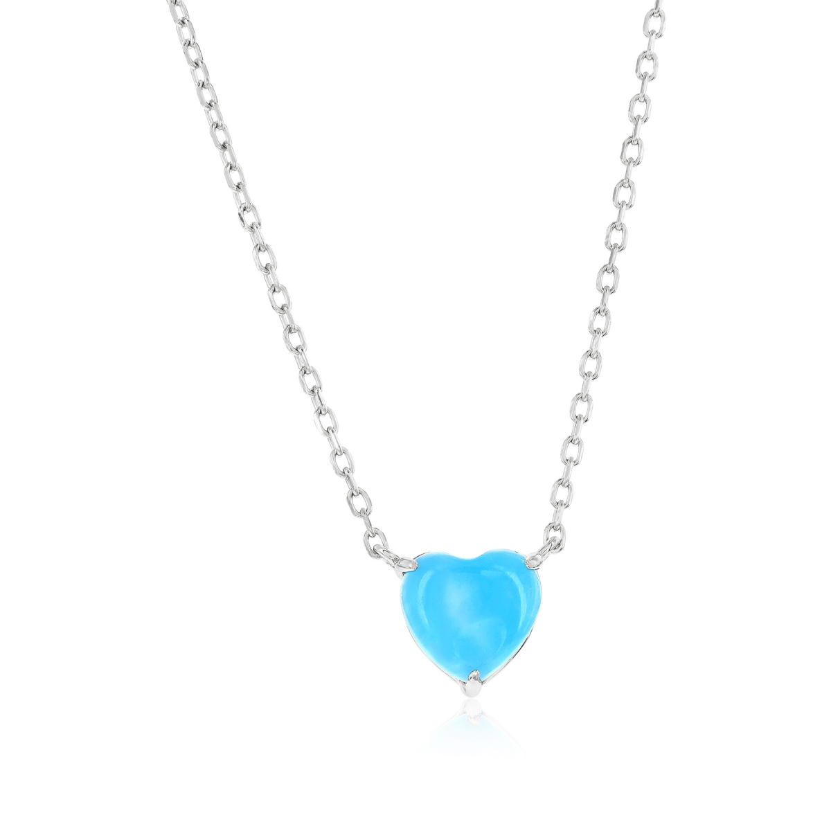 Click here for Caribbean Treasures Sterling Silver Heart Necklace... prices