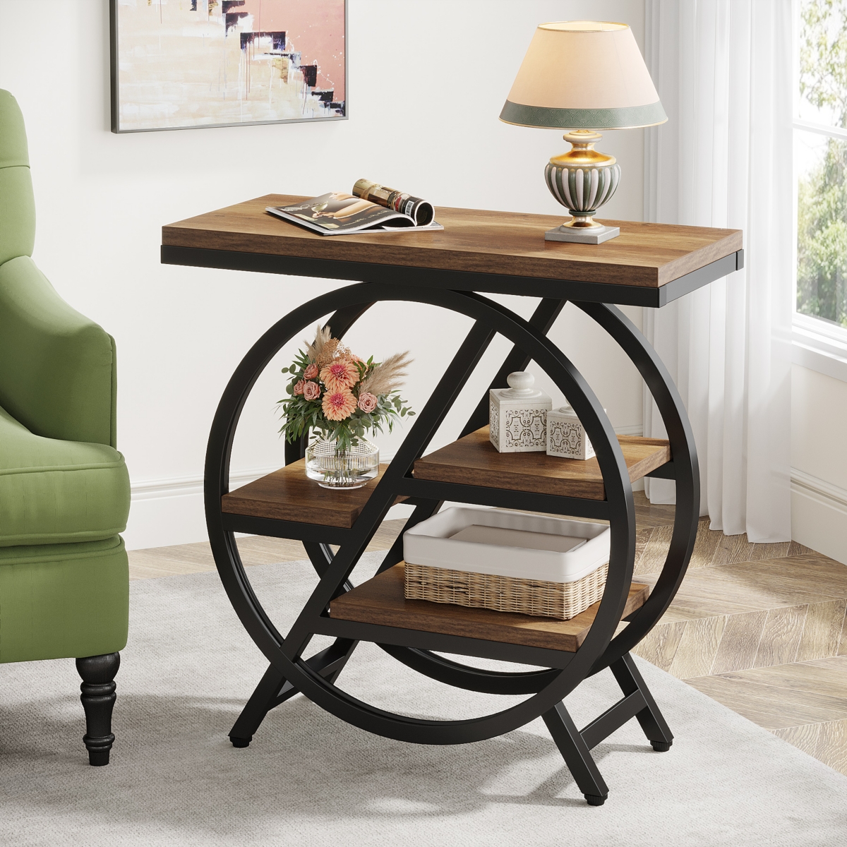Click here for Tribesigns End Table  3-Tier Narrow Side Table  Wo... prices