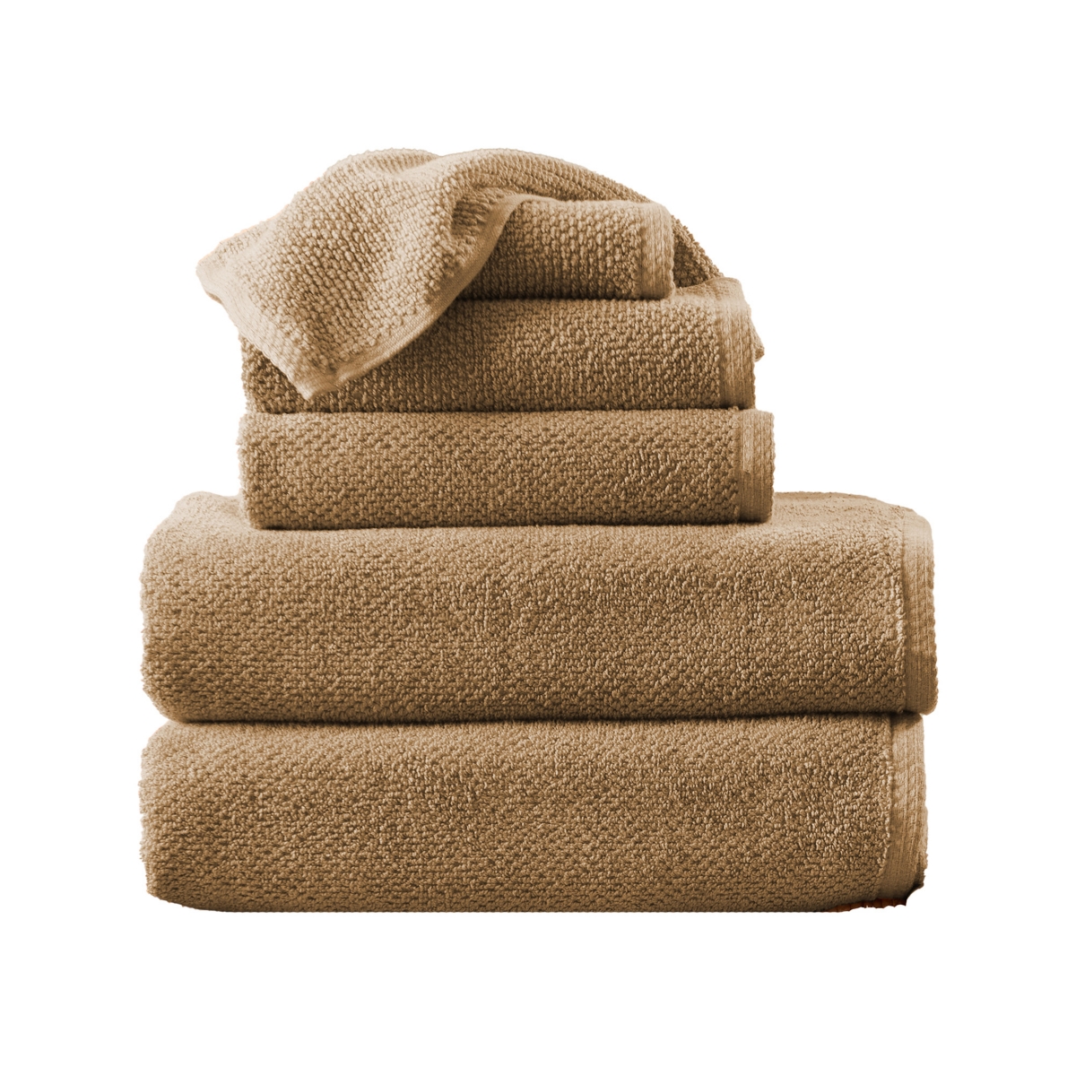 Click here for Linery & Co. Cotton Textured 6-Piece Bath Towel Se... prices