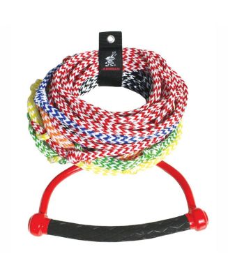 Airhead 75' Long 8 Color Coded Section Water Skiing Training Rope w/ 13 ...