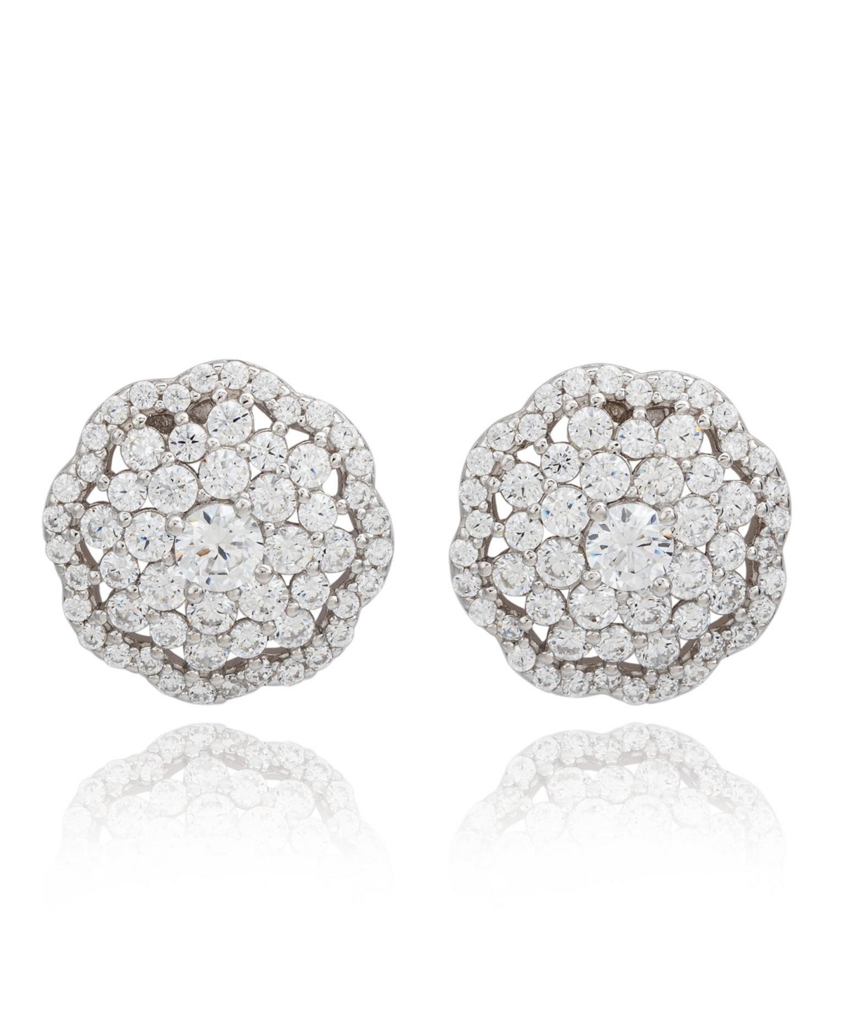Click here for Suzy Levian Sterling Silver White Cubic Zirconia F... prices