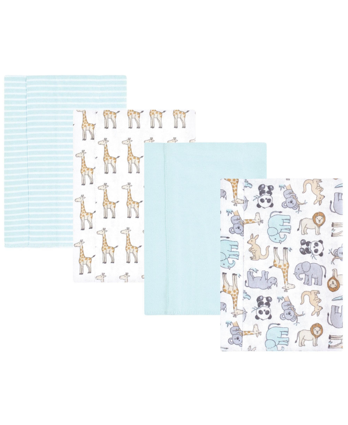 Click here for Hudson Baby Unisex Gentle 4-Pack Cotton-Poly Flann... prices