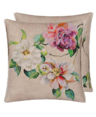 Designers Guild Jardin Botanique Grande Birch Linen Decorative Pillow ...