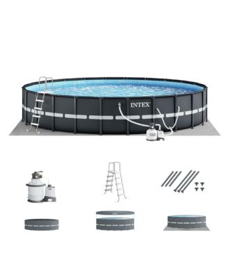 Intex Ultra XTR Frame 14' x 42" Round Above Ground Outdoor Swimming ...