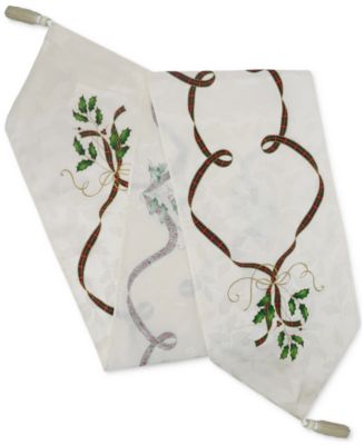 Lenox Holiday Nouveau Table Runner, 14" x 108" - Macy's