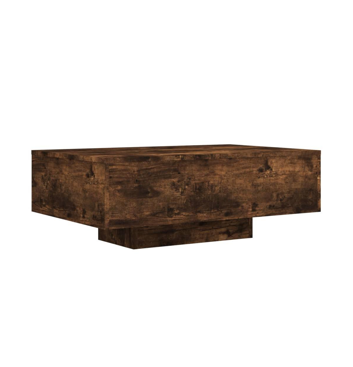 Click here for vidaXL Coffee Table with Led Lights Smoked Oak 33.... prices