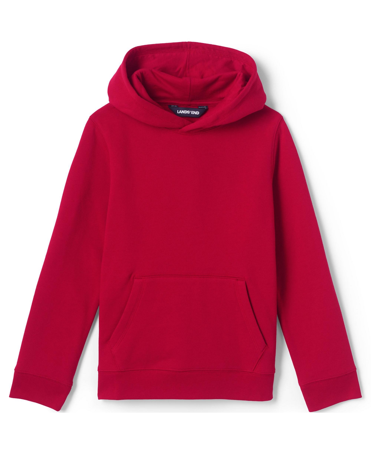 Click here for Lands End Girls Hooded Pullover Sweatshirt - Red prices