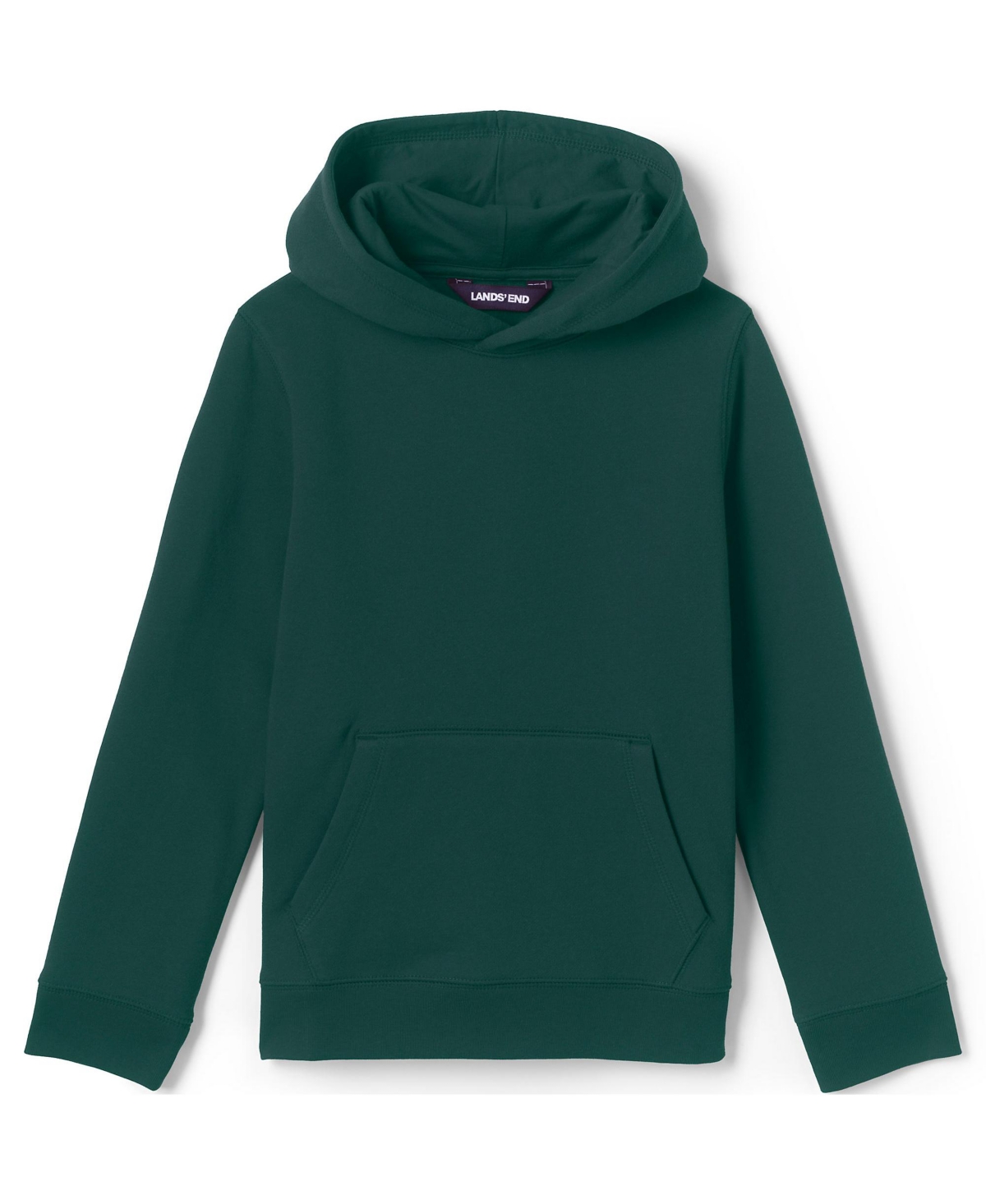 Click here for Lands End Girls Hooded Pullover Sweatshirt - Everg... prices
