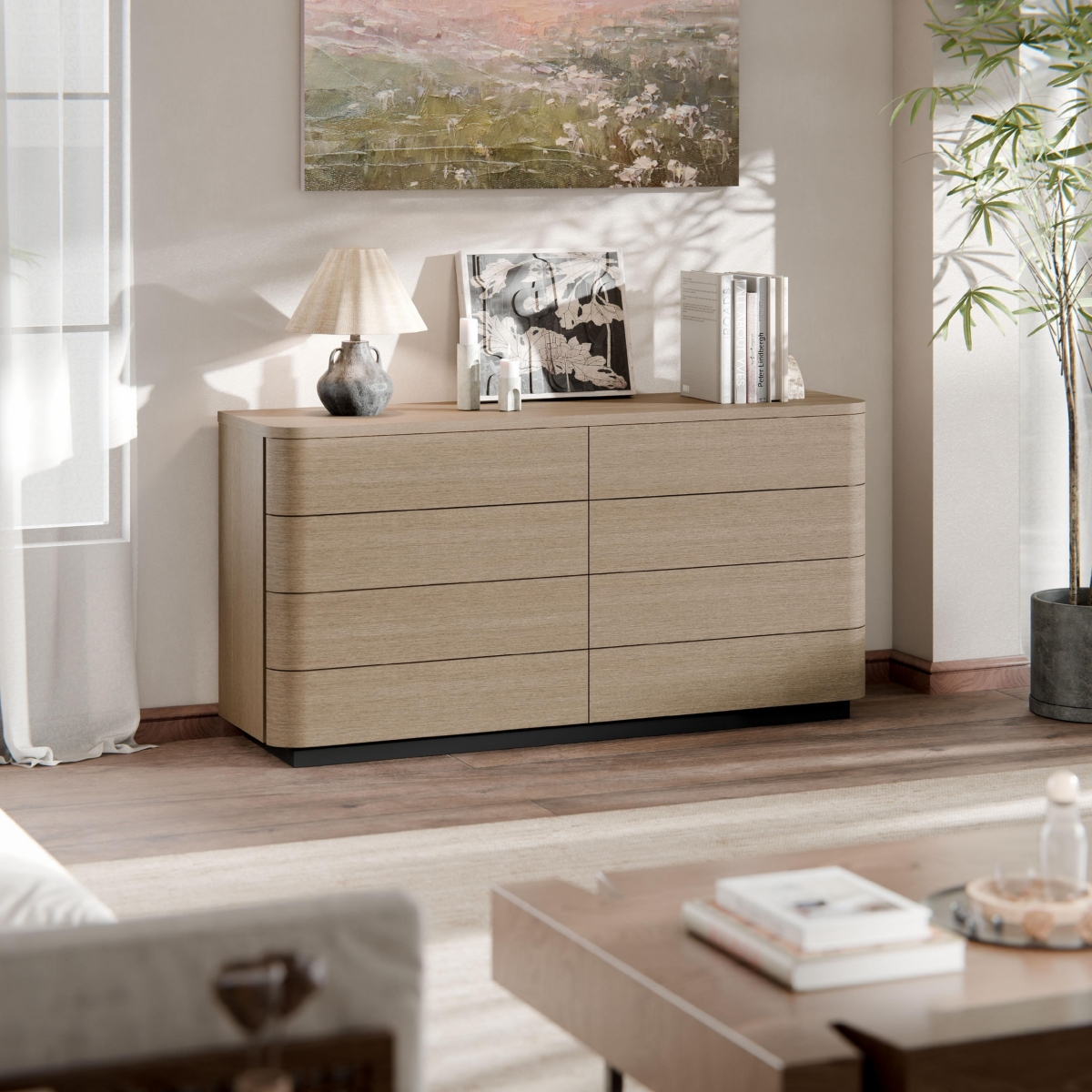 Click here for Homsee White Mirror Finished 5 Drawers Chest of Dr... prices