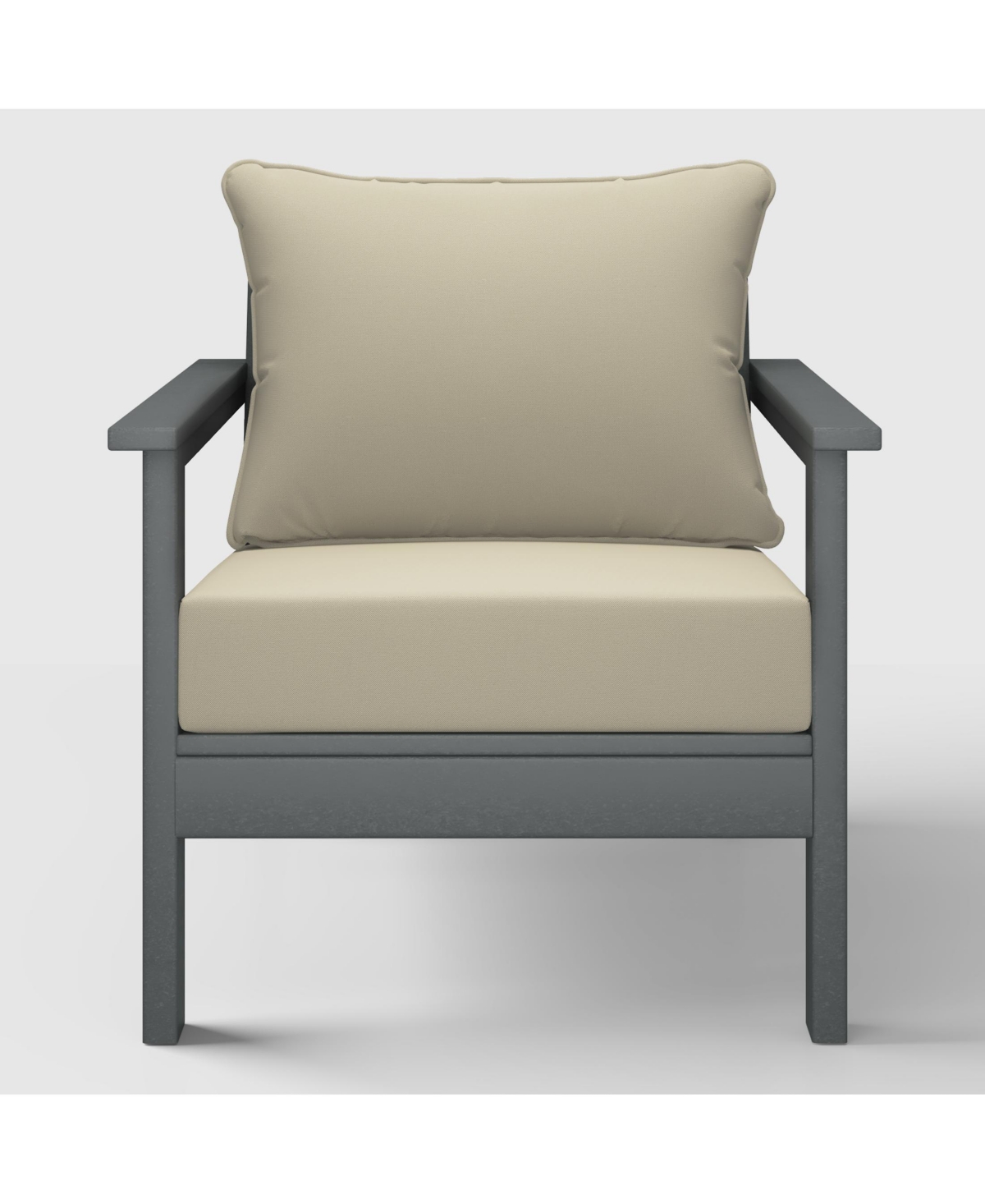 Click here for WestinTrends Outdoor Modern Hdpe Patio Gray Club C... prices