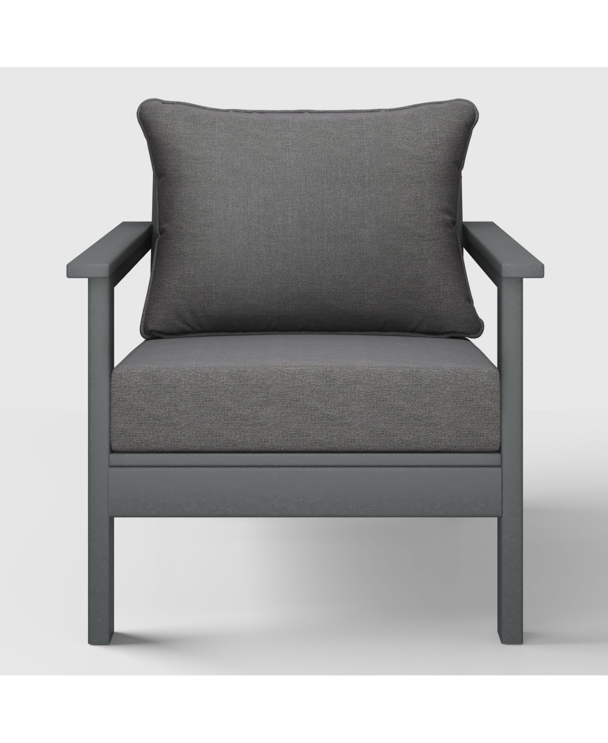 Click here for WestinTrends Outdoor Modern Hdpe Patio Gray Club C... prices