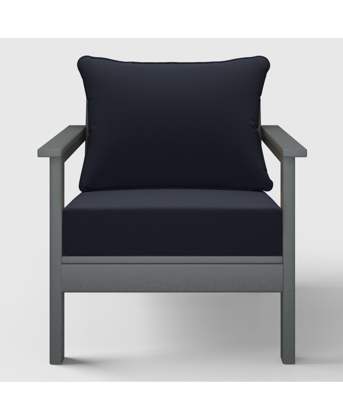 Click here for WestinTrends Outdoor Modern Hdpe Patio Gray Club C... prices