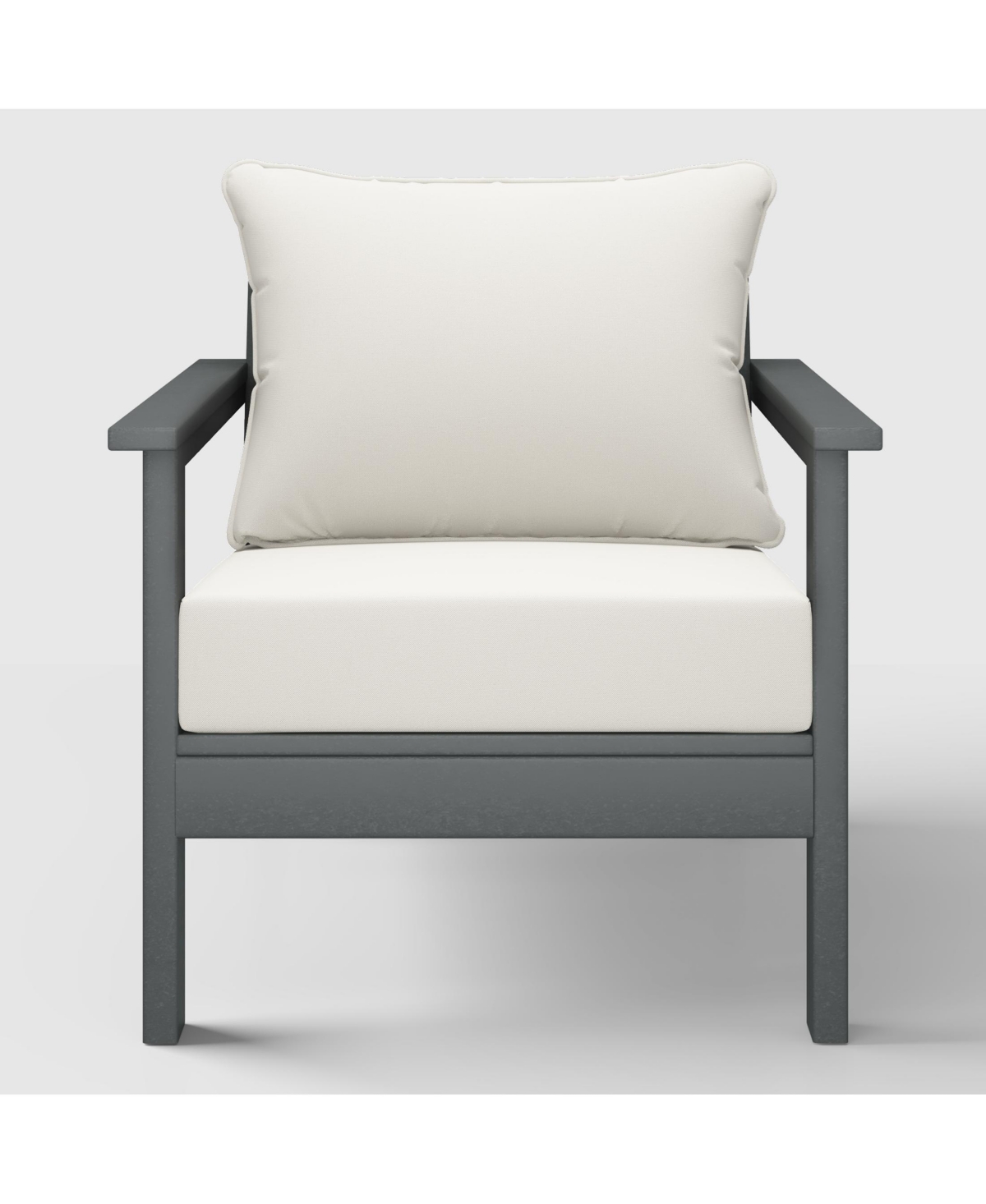 Click here for WestinTrends Outdoor Modern Hdpe Patio Gray Club C... prices
