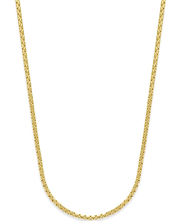 Macy's Rounded Box-Link Chain in 14k Gold - Macy's