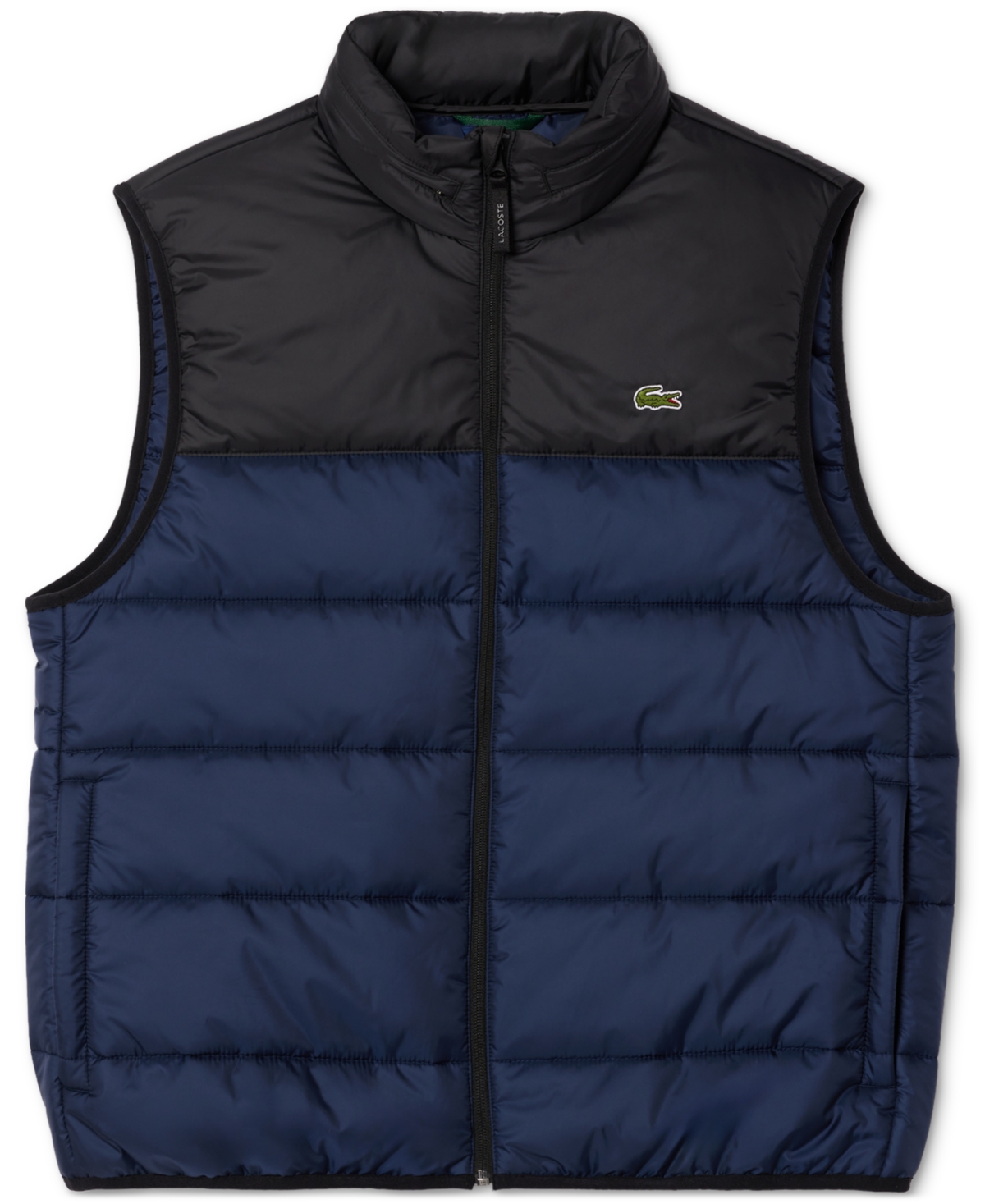 Click here for Lacoste Mens Hooded Puffer Vest - JB1 - Navy Blue/... prices