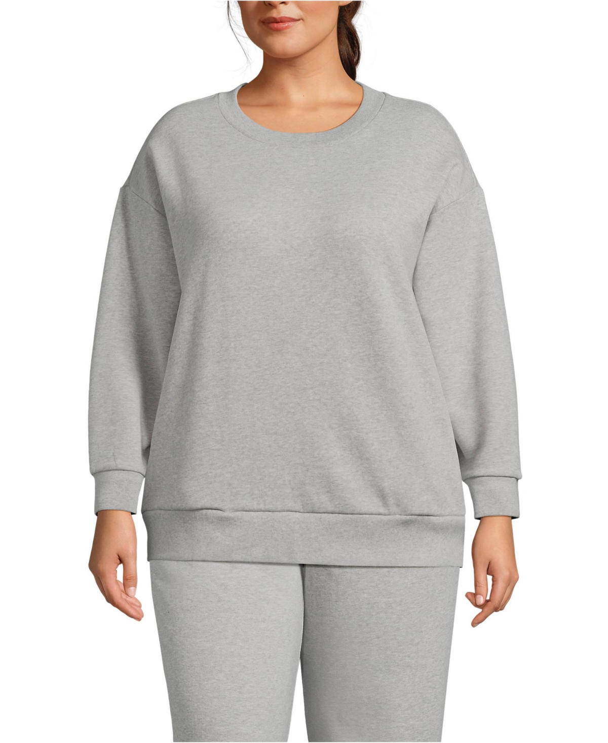 Click here for Lands End Plus Size Serious Sweats Oversized Long... prices