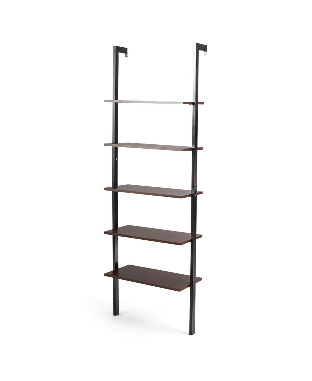 Click here for Gymax 5-Tier Ladder Shelf Wood Wall Mounted Displa... prices