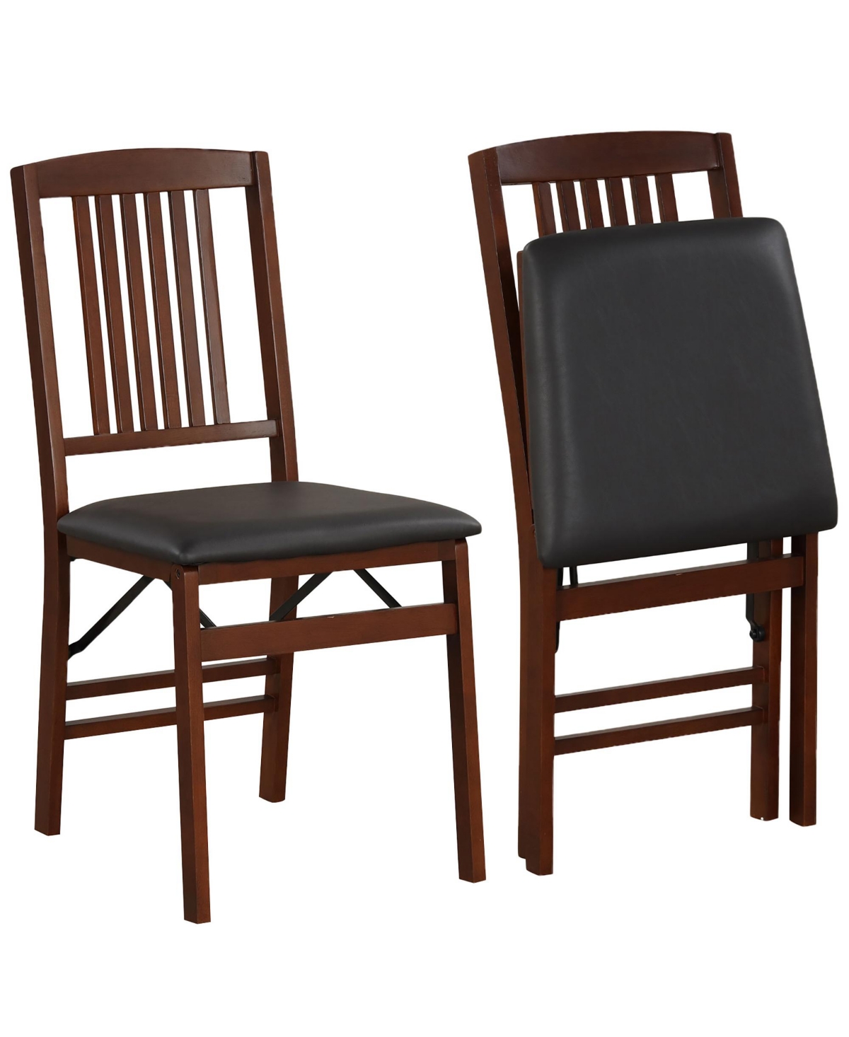 Click here for Gymax Folding Dining Chairs Set of 2 w/Padded Seat... prices