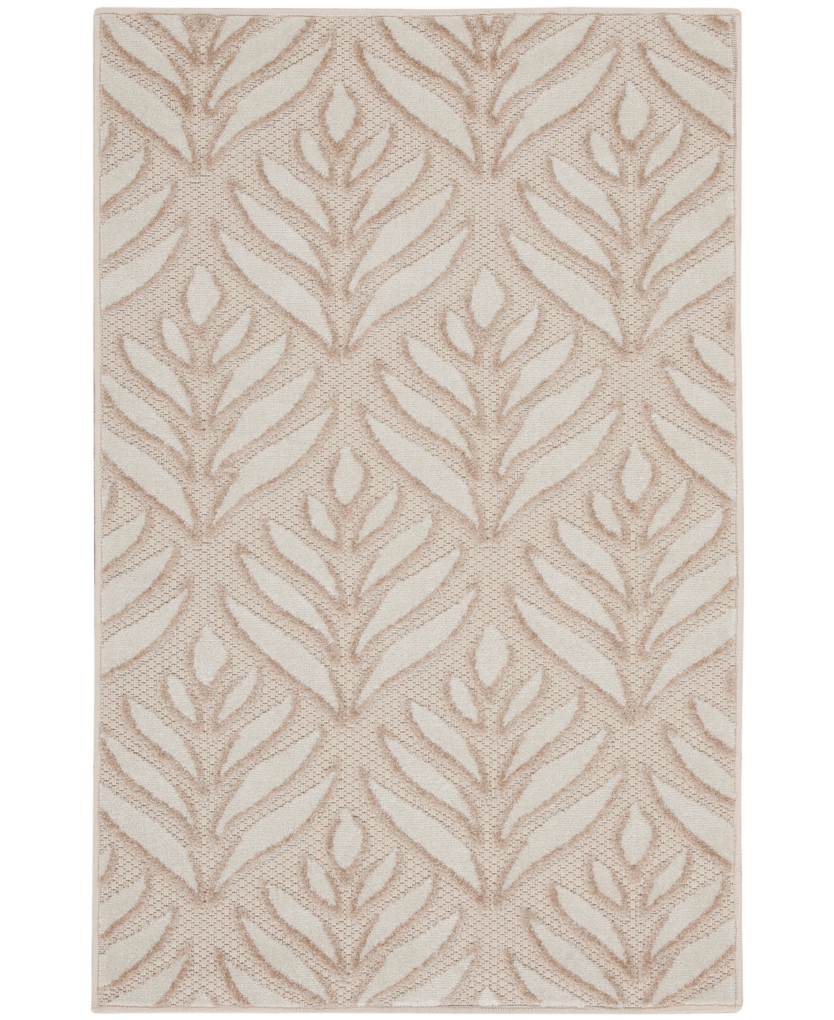 Click here for Nourison Home Aloha ALH35 28x4 Area Rug - Ivory/Gr... prices