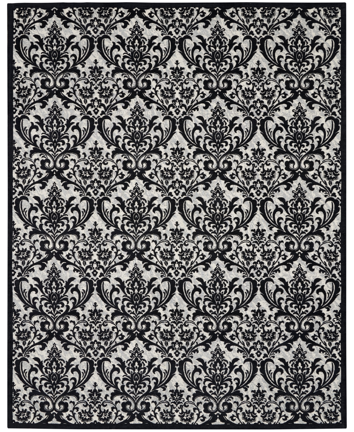 Click here for Nourison Home Damask DAS02 8x10 Area Rug - Black prices