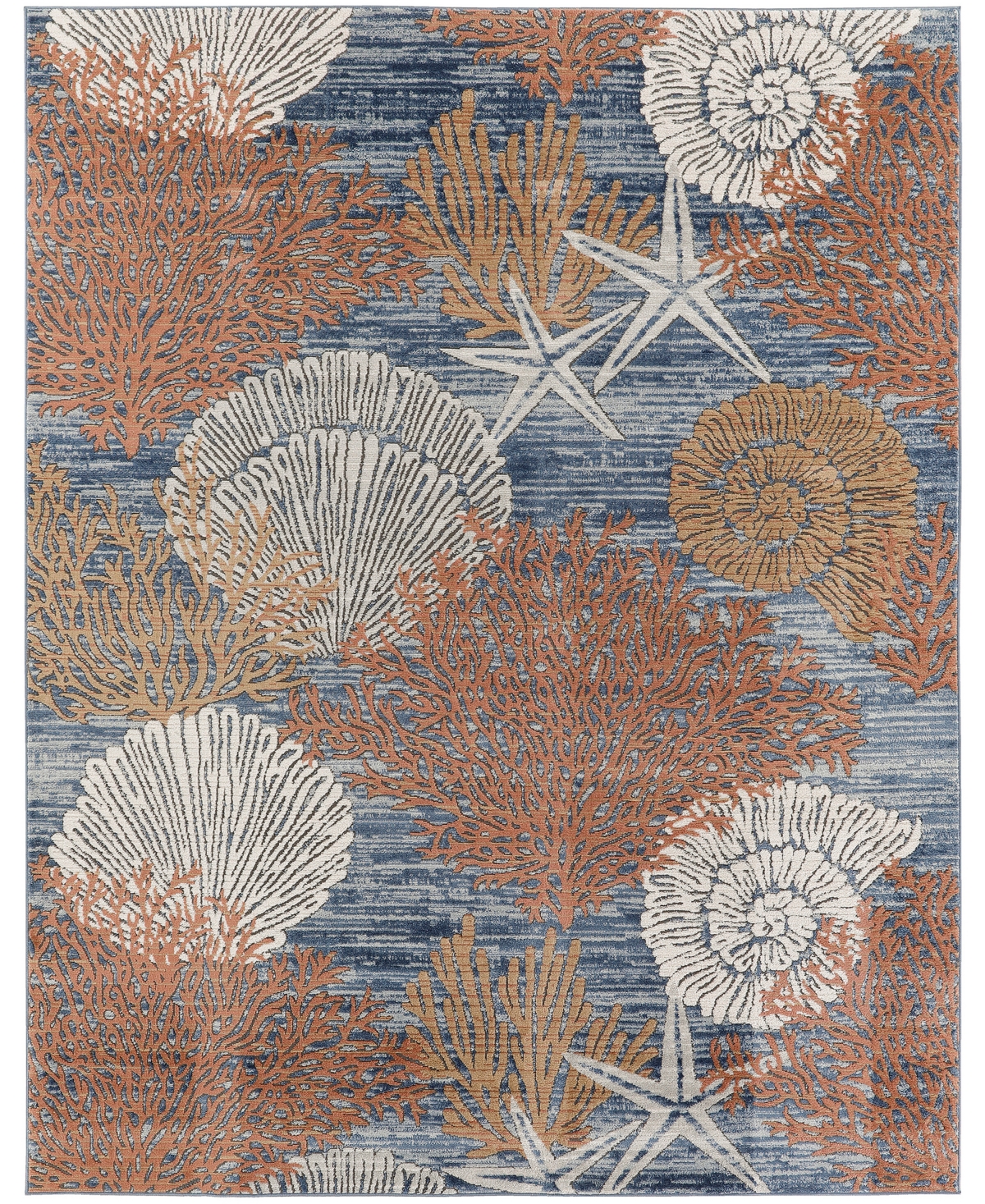Click here for Nourison Home Seaside SDS04 710x910 Area Rug - Blu... prices