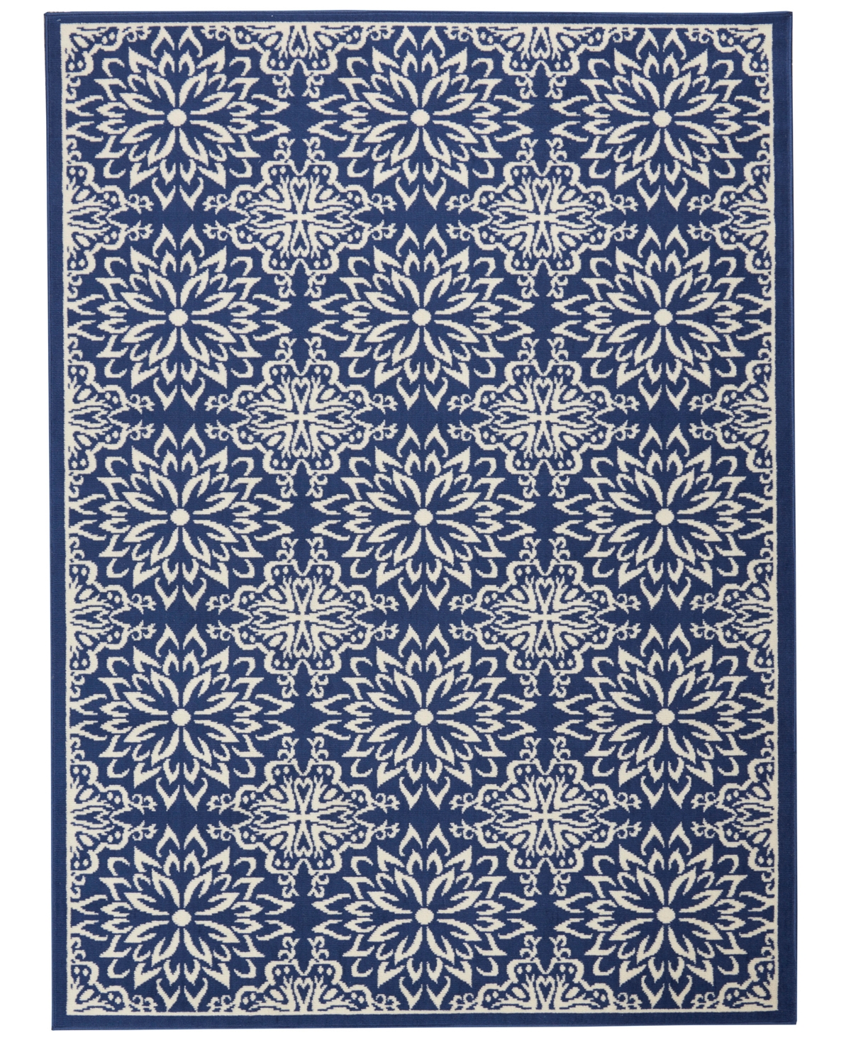 Click here for Nourison Home Jubilant JUB06 6x9 Area Rug - Navy/I... prices
