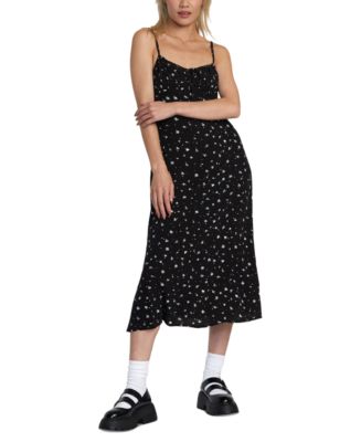 RVCA Juniors' Cafe Floral Sleeveless Midi Dress - Macy's