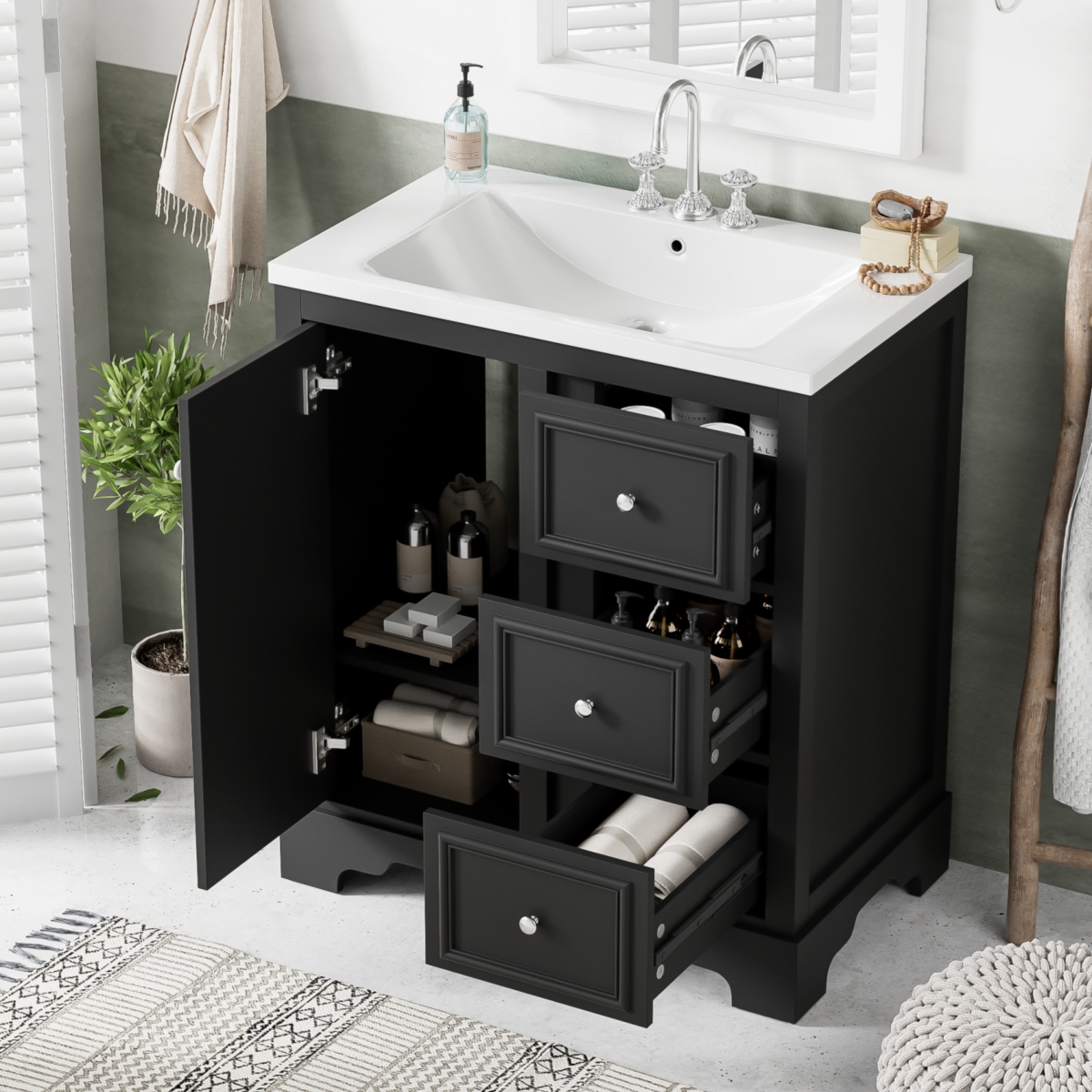 Click here for Streamdale 30" Bathroom Vanity Cabinet with B... prices