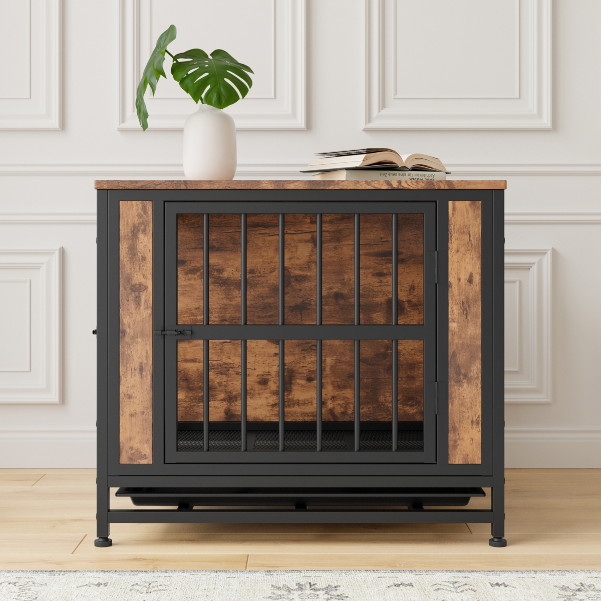 Click here for Streamdale Rustic Brown Dog Crate Table (27.48... prices