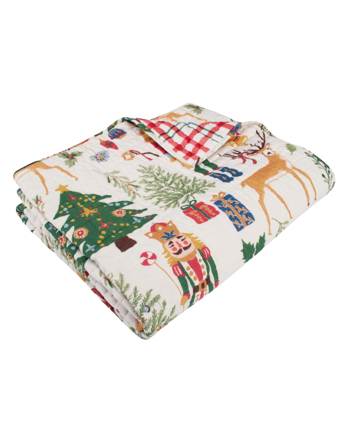 Click here for Levtex Nutcracker Reversible Quilted Throw  50 x 6... prices
