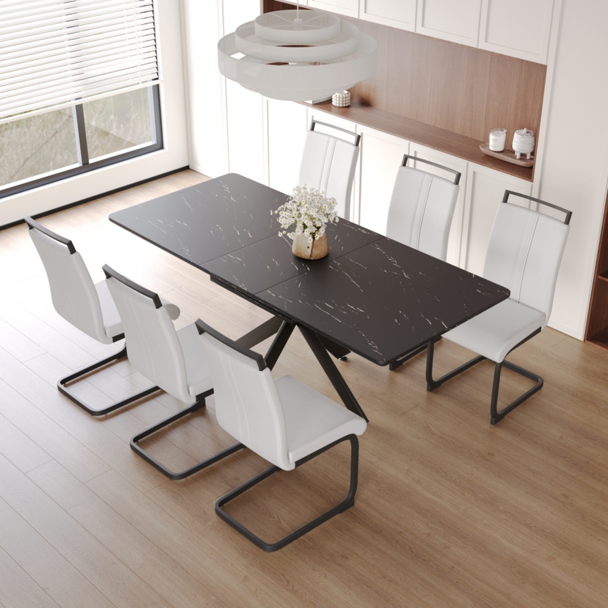 Click here for Extendable Dining Table Table Set for 6-8 Person f... prices