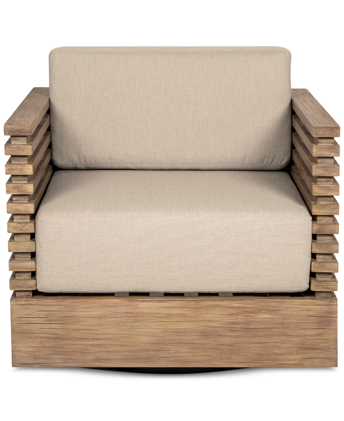 Click here for Vivid Outdoor Swivel Club Chair - Light Brown prices