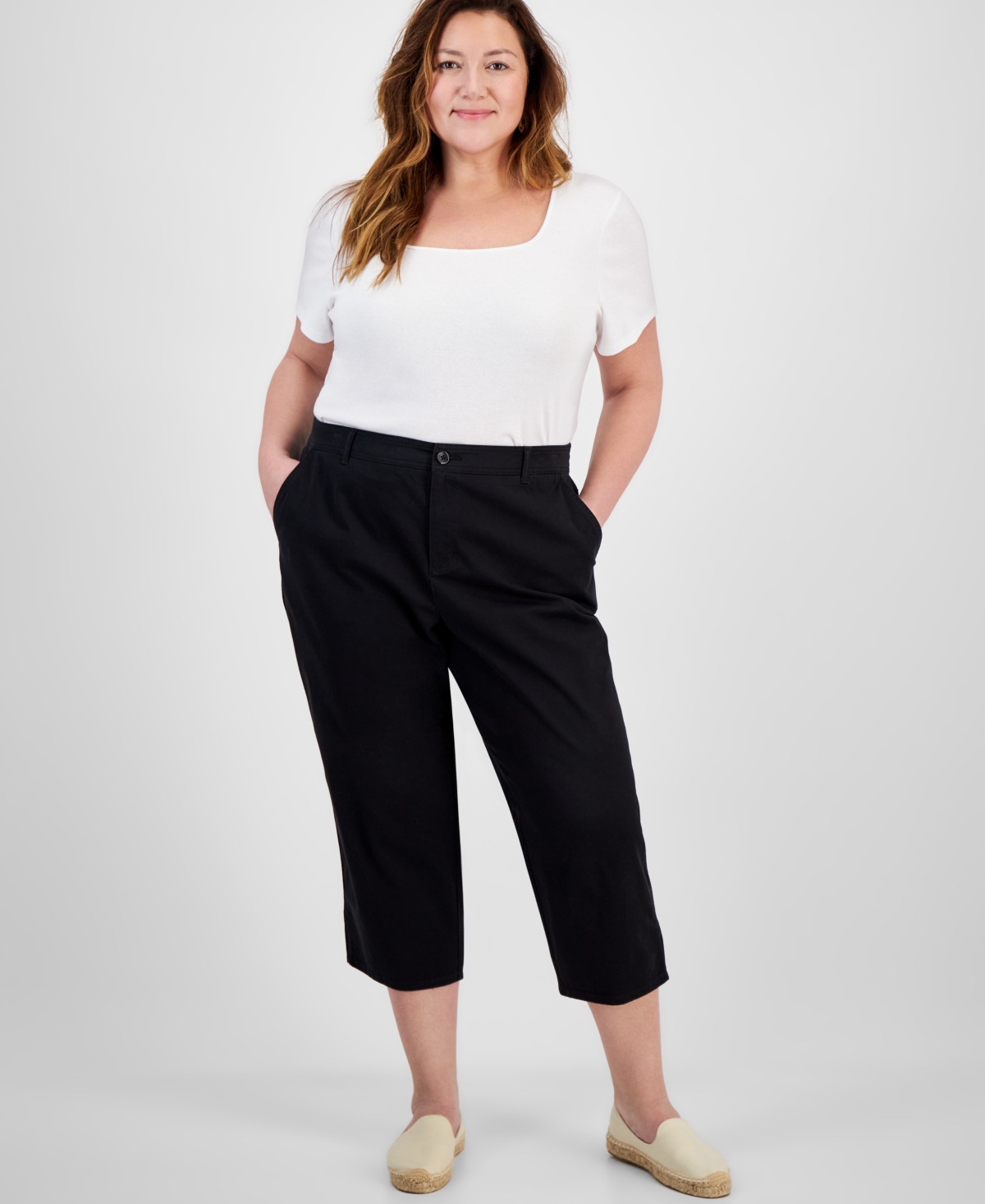 Click here for Style & Co Plus Size Comfort Capri Pants  Exclusiv... prices