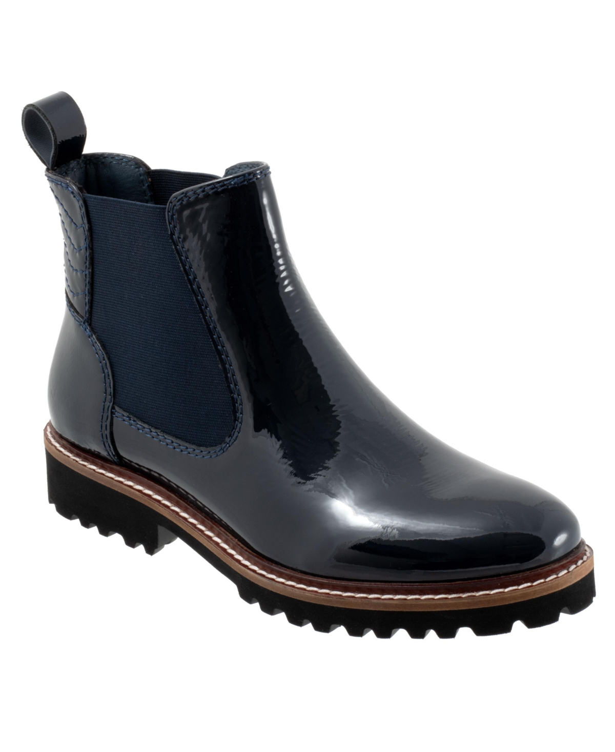 Click here for Softwalk Indy Boot - Navy patent prices