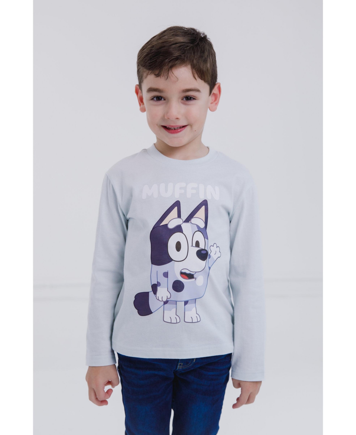 Click here for Bluey Boys Matching Family T-Shirt - Muffin  blue prices