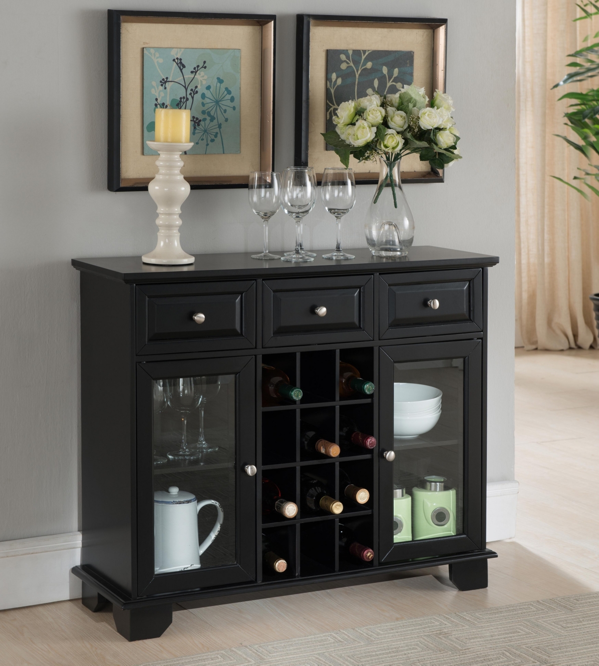 Click here for Kings Brand Furniture Buffet Server Sideboard Cabi... prices