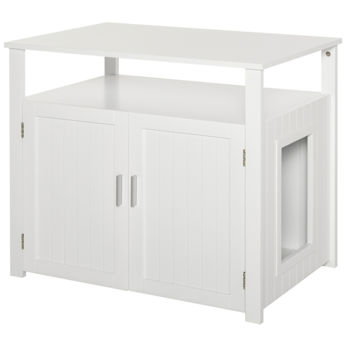 Click here for Wooden Cat Litter Box Enclosure Furniture with Adj... prices