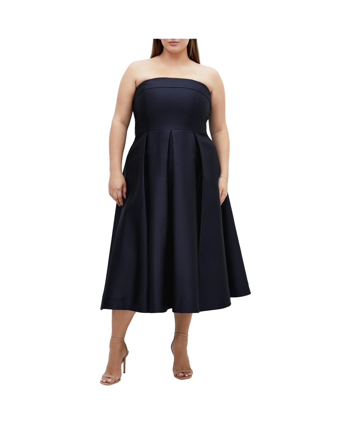 Click here for City Chic Womens Tiffany Strapless Midi Dress - Na... prices