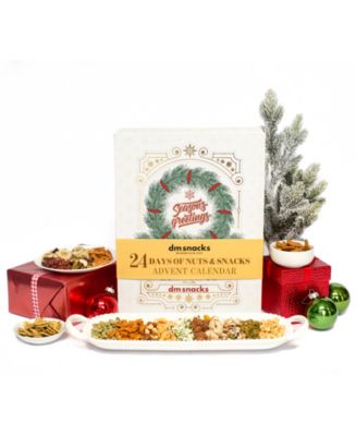 DM Snacks 24 Days of Nuts Snacks Holiday Advent Calendar, 24 Piece - Macy's