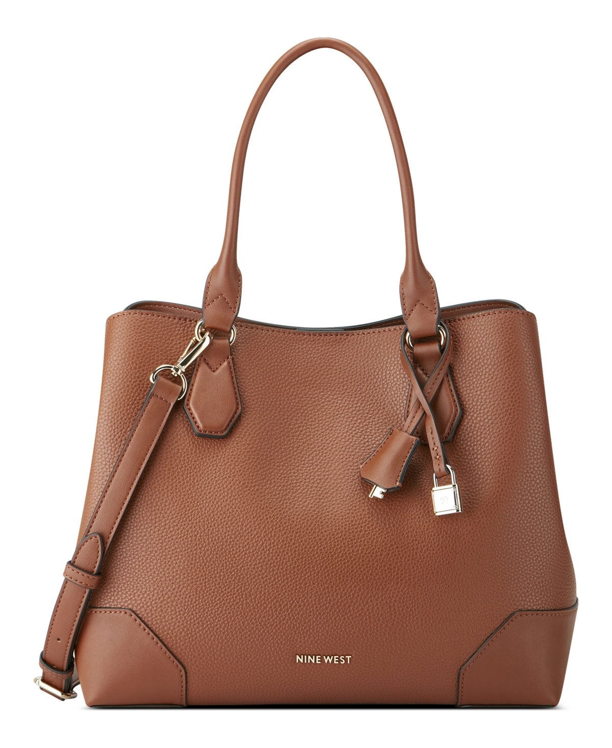 Click here for Nine West Brooklyn Jet Set Carryall - Saddle tan prices
