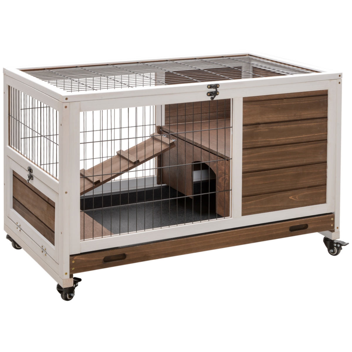 Click here for Wooden Rabbit Hutch Indoor Outdoor  Elevated Bunny... prices