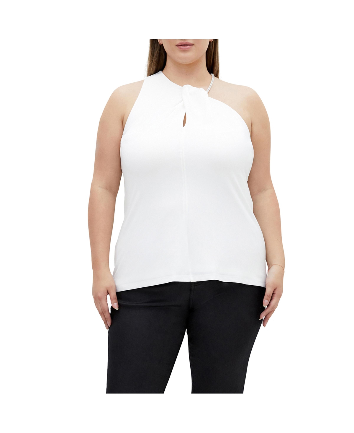 Click here for City Chic Plus Size Lara Top - Ivory prices