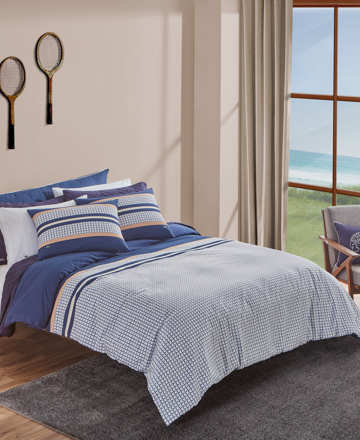 Click here for Lacoste Home Micro Logo 3-Pc. Comforter Set  Full/... prices