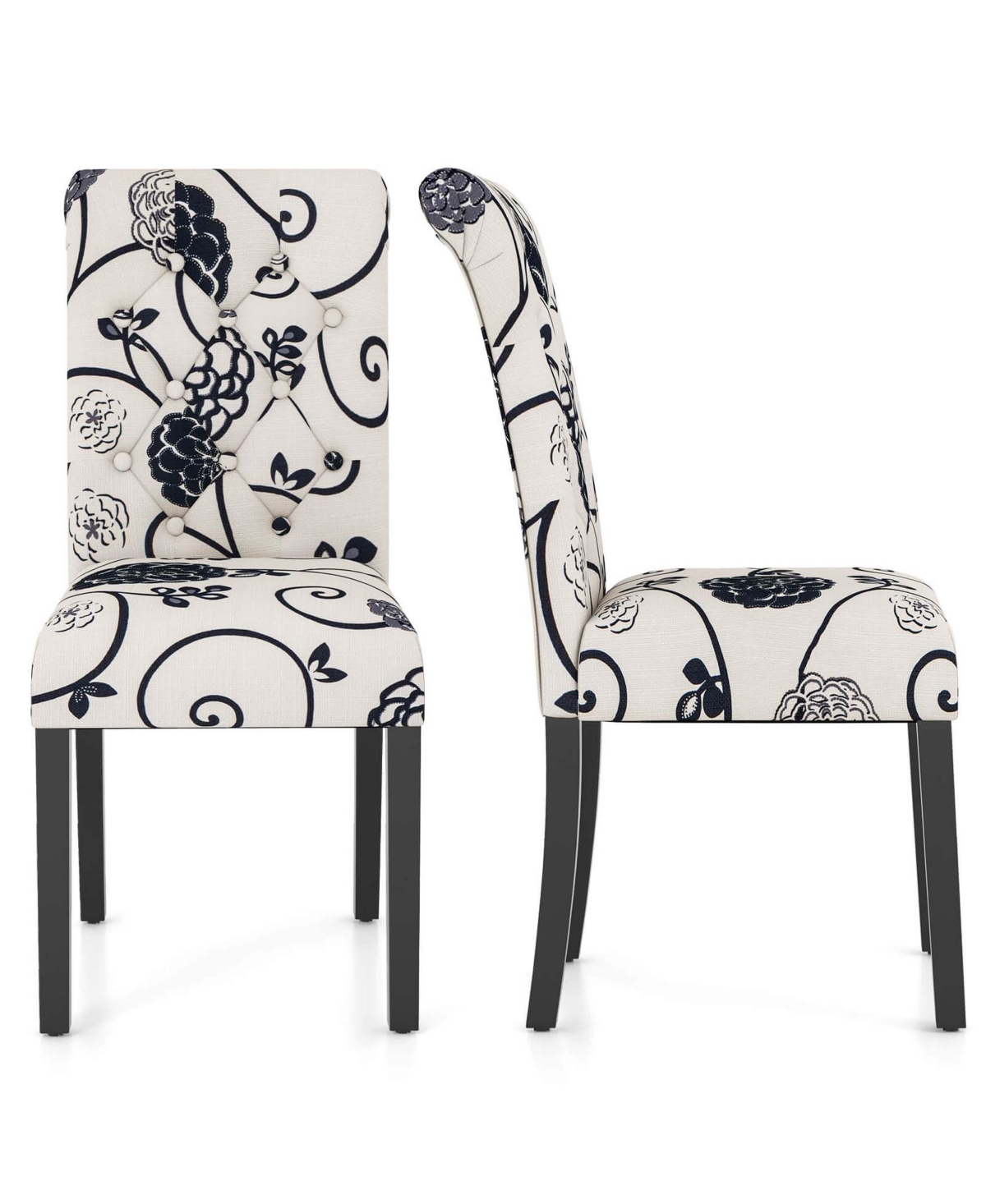 Click here for Set of 2 Tufted Dining Chair Parsons Upholstered F... prices