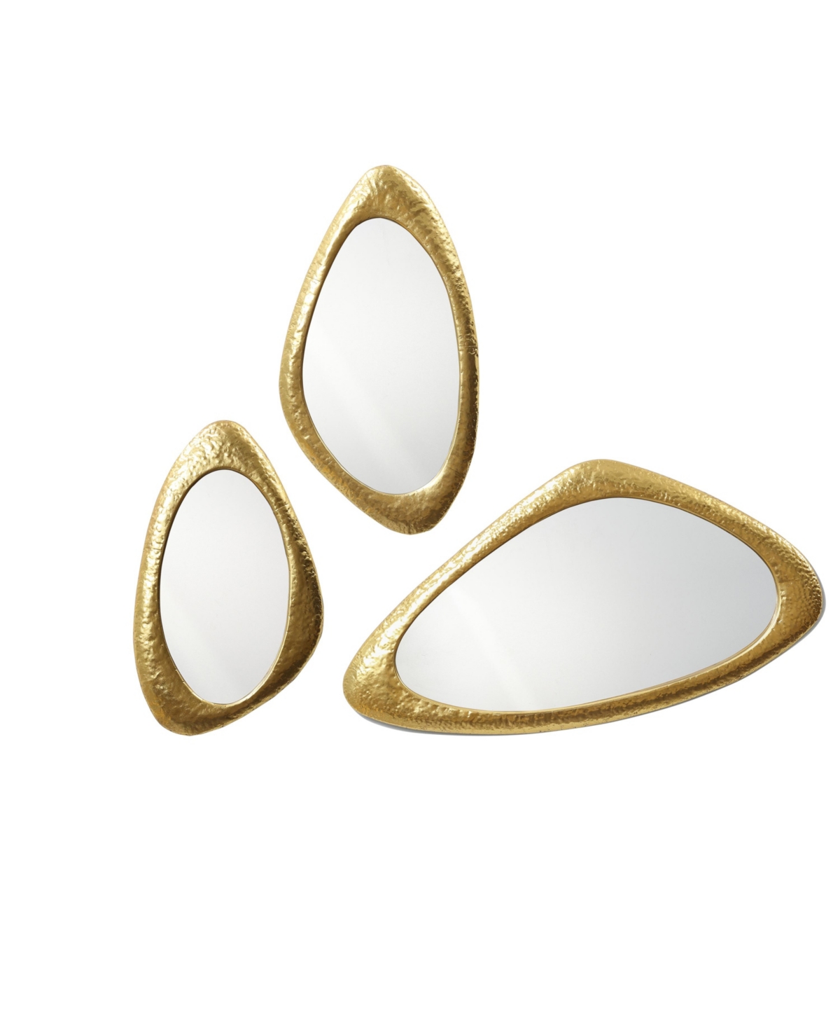 Click here for LuxenHome 3-Piece Gold Metal Frame Oblong Wall Mir... prices