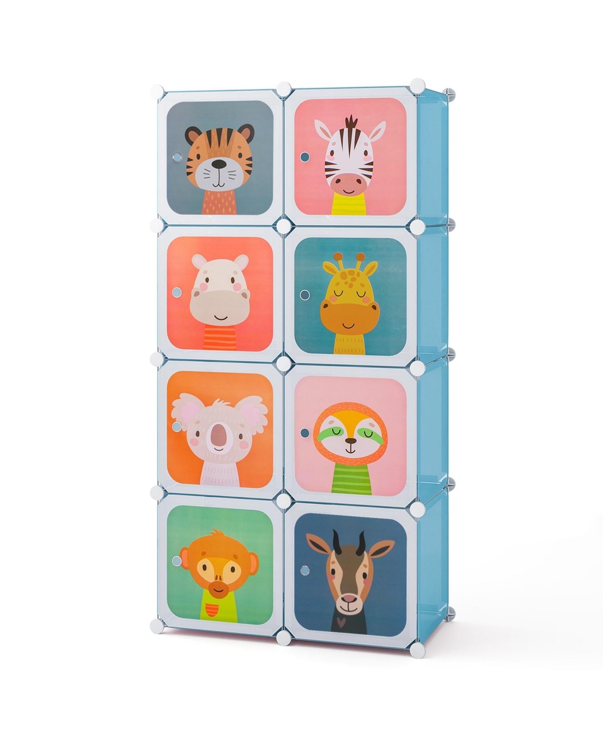 Click here for 8-Cube Kids Wardrobe Baby Dresser Bedroom Armoire... prices