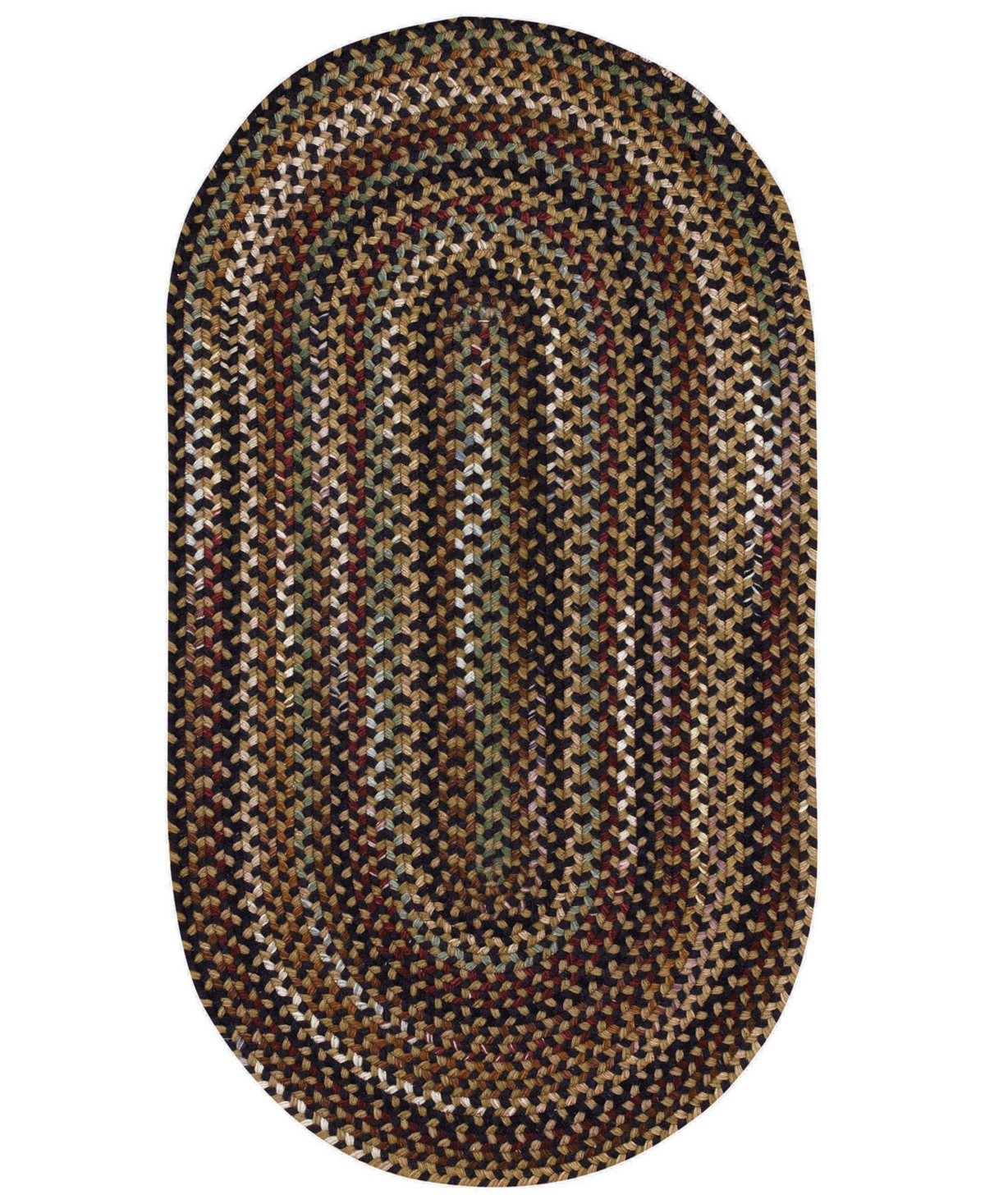 Click here for Capel Gramercy 0070 18x26 Oval Area Rug - Black prices