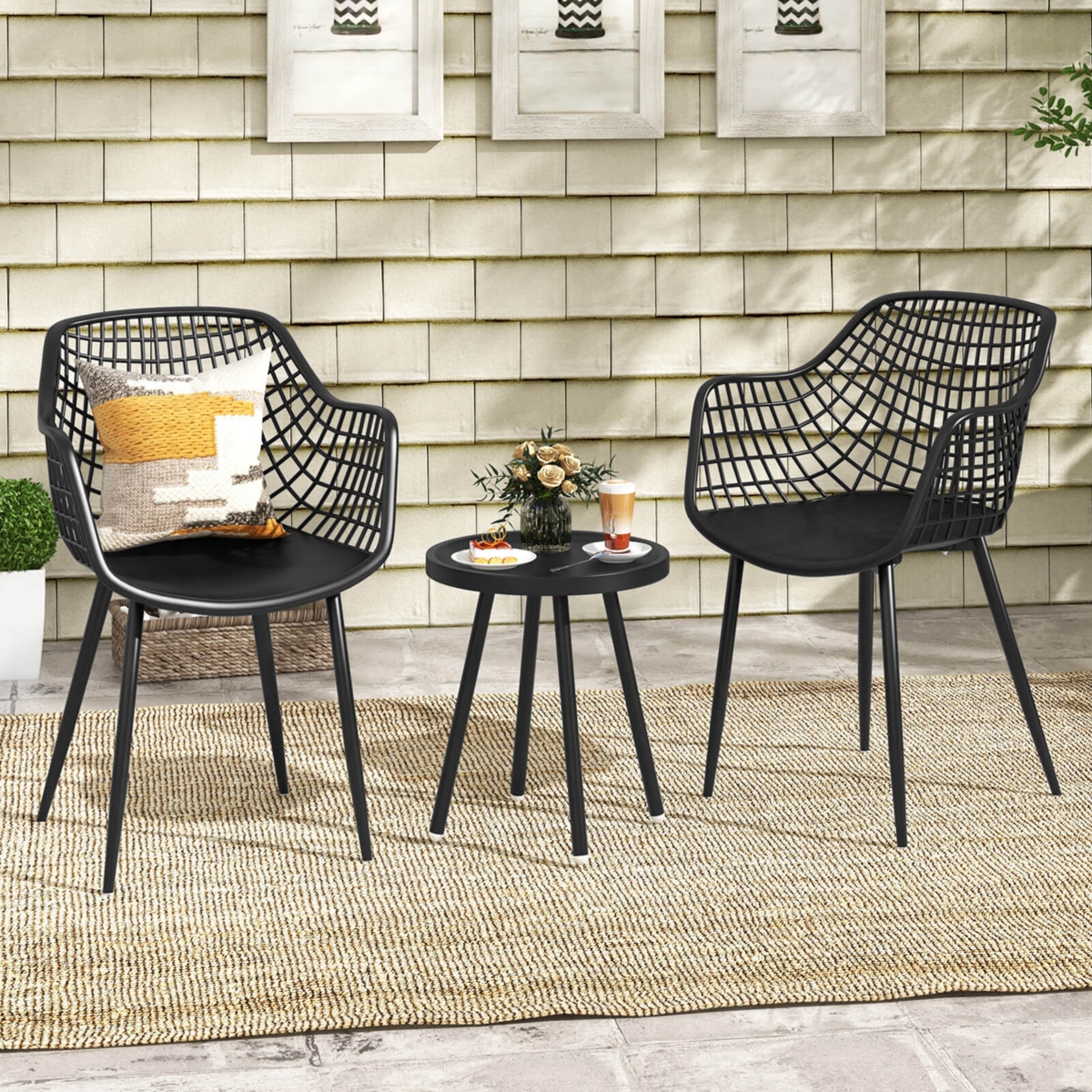 Click here for Costway 3 Piece Patio Bistro Set All Weather Heavy... prices