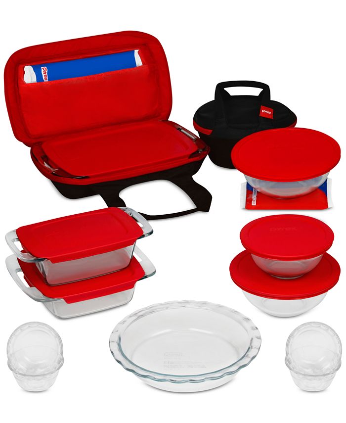 Pyrex 21-Pc. Portable Prep & Bake set - Macy's
