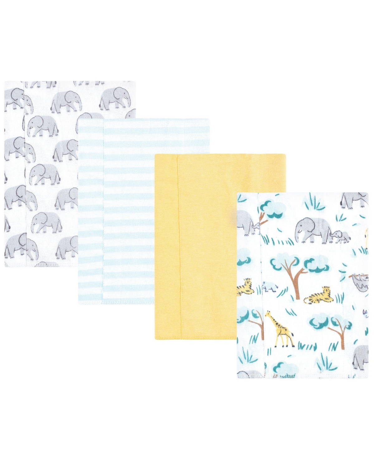 Click here for Hudson Baby Unisex Gentle 4-Pack Cotton-Poly Flann... prices